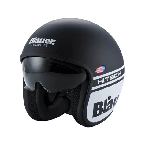 Blauer Helmets Model Pilot 1 1 Graphic G Jet Matt White Black Kmx Helmets