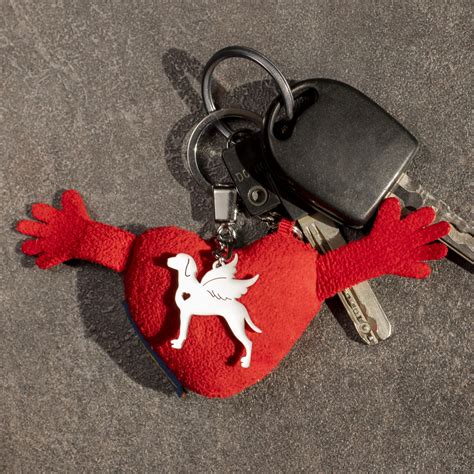 Vizsla Angel Kulcstartó Gravíros Binky