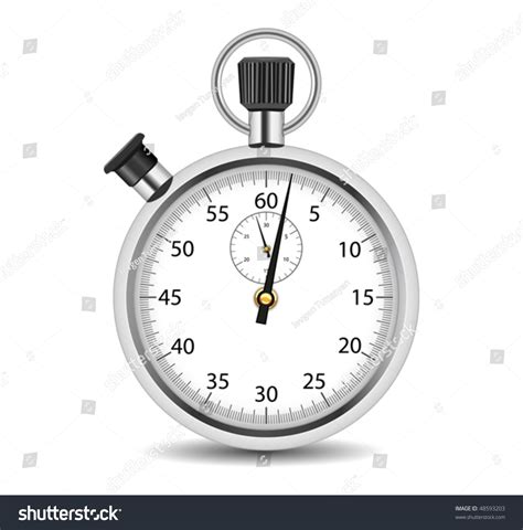 Analog Stop Watch Stock Vector Royalty Free 48593203 Shutterstock