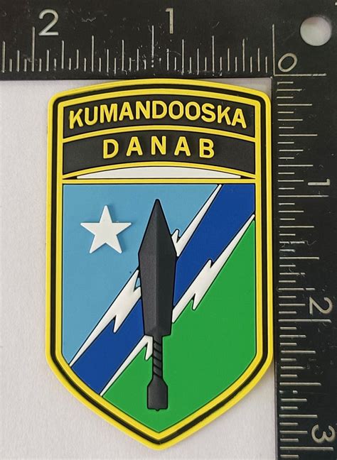 Official Danab Kumandooska Somali Lighting Force Danab Pvc