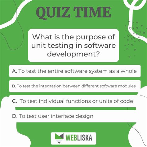 Unit Testing In Software Development What Is It Webliska Technologies Inc Posted On The