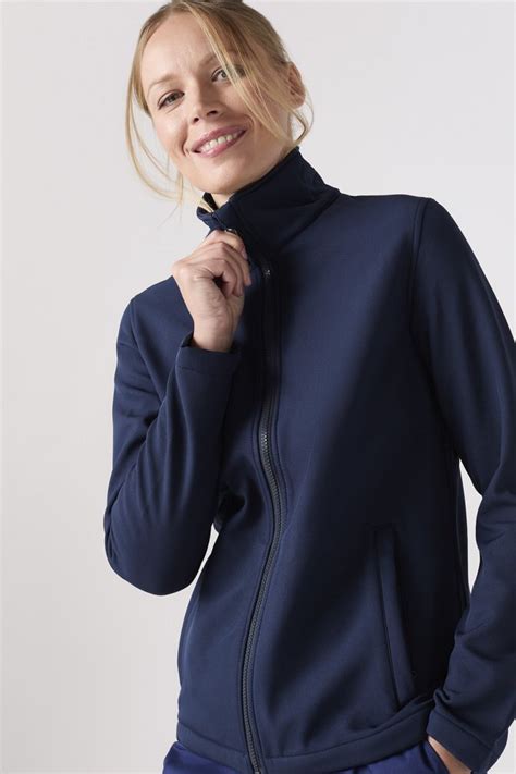 Regatta Womens Ablaze Printable Softshell Jacket Navy Sj