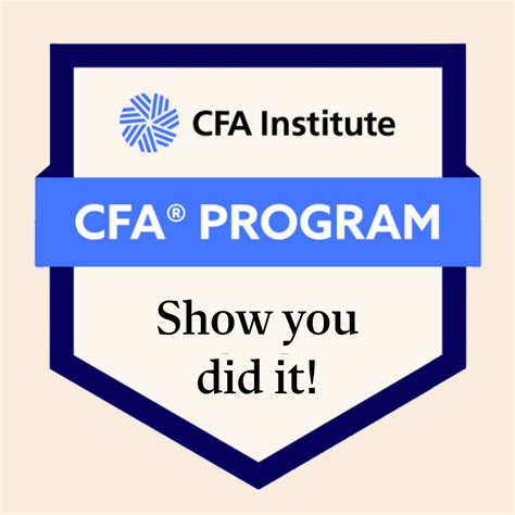 All Successful Cfa Program Candidates Will Receive A New Digital Badge