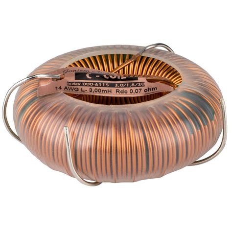 Jantzen 6115 3 0mh 14 Awg C Coil Toroidal Inductor