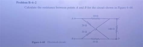 Solved Calculate The Resistance Between Points A And B For Chegg