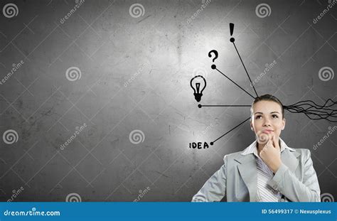 Young Businesswoman Has An Idea Stock Image Image Of Business