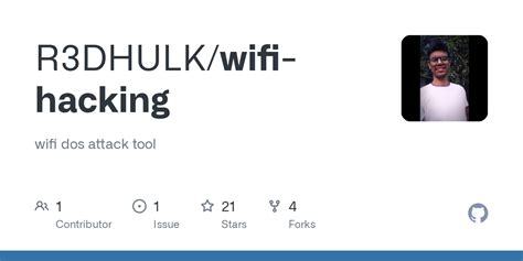 Github R3dhulkwifi Hacking Wifi Dos Attack Tool