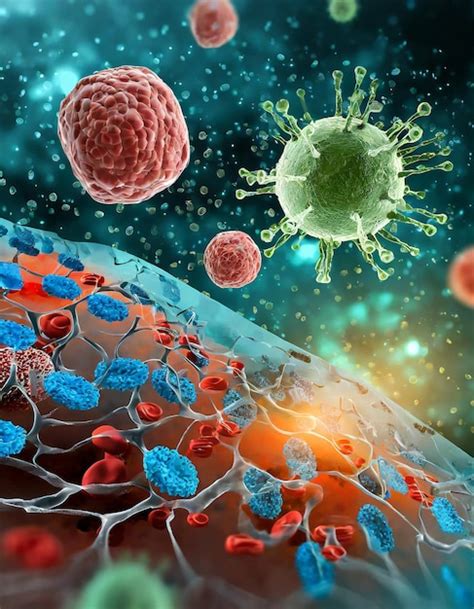 Premium Photo Tumor Microenvironment Background With Cancer Cells
