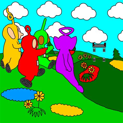 Teletubbies Are Watching Magic House By Mannyt1013 On Deviantart