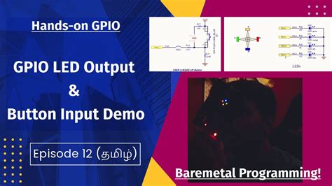 தமிழ் Part 12 Hands On Gpio Led Output And Button Input Live