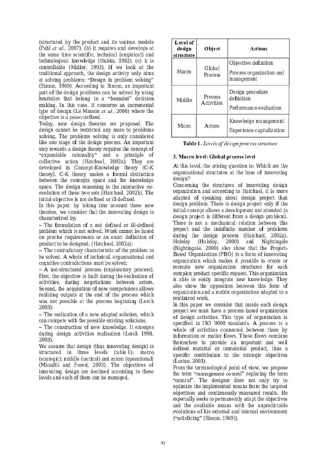 Pdf Performance Evaluation System In Innovating Design Towards An