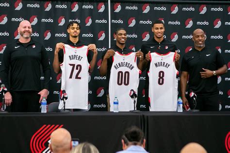 Trail Blazers Gleefully Introduce 3 Rookies Selected On Draft Night