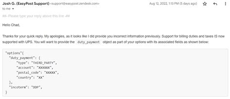 Add Dutypayment Object · Issue 315 · Easyposteasypost Csharp · Github