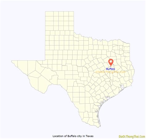 Map Of Buffalo City Texas Thong Thai Real