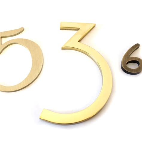 Brass Numbers Custom Brass Address Woodland Mfg