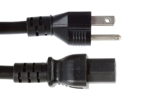 Ac Power Cord P To C Awg Ft Black