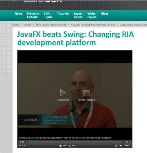 My Interview With On Javafx Swing And The Netbeans