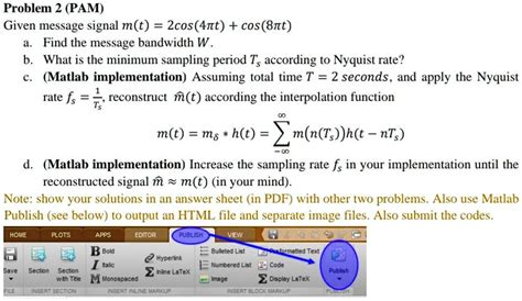 Solved I Need Matlab Simulation In One Hour Please Do It Accurately