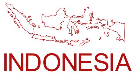 Indonesia Map For App Art Illustration Website Pictogram