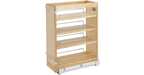 Rev A Shelf 448 BC19 8C Wood Classics 8 W X 25 1 2 H Bathroom Vanity Cabinet Pull Out Shelf