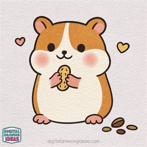 How To Draw A Hamster Digital Drawing Ideas