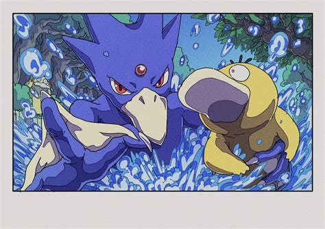 Psyduck And Golduck Pokemon Drawn By Onamuziillust Danbooru