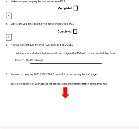 Objective Configure An Ipv6 Acl On A Network Topology And Course Hero