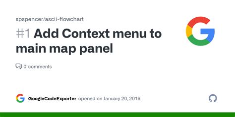 Add Context Menu To Main Map Panel · Issue 1 · Spspencerascii Flowchart · Github