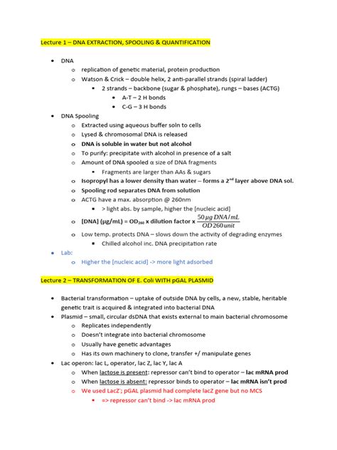 Molec Lab Review Pdf