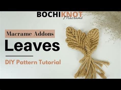TWO Macrame LEAF Patterns For Wall Hangings YouTube Macrame Plant Hanger Tutorial Macrame