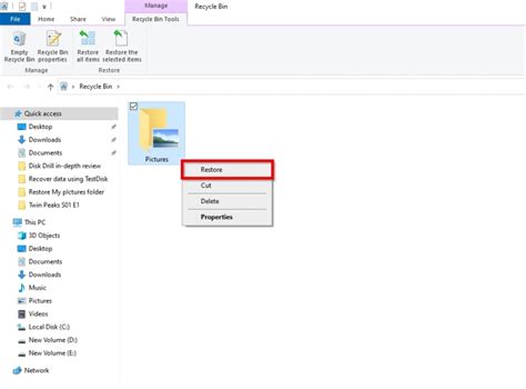 How To Restore My Pictures Folder And Its Files On Windows