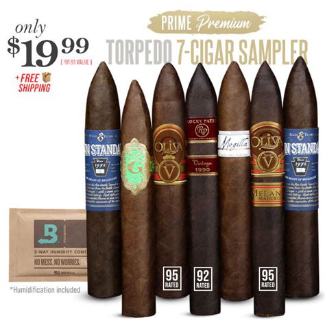 Prime Premium Torpedo 7 Cigar Sampler Cigar Page