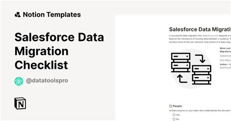 Salesforce Data Migration Checklist Template Notion Marketplace