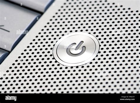 Laptop Power Button Stock Photo Alamy