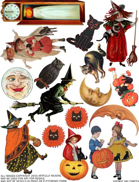 Old Fashioned Free Vintage Halloween Printables Web Halloween