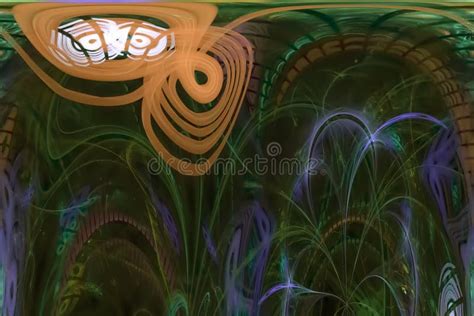 Abstract Digital Fractal Explosion Decoration Surreal Fantasy Magic Dynamic Overlay Design