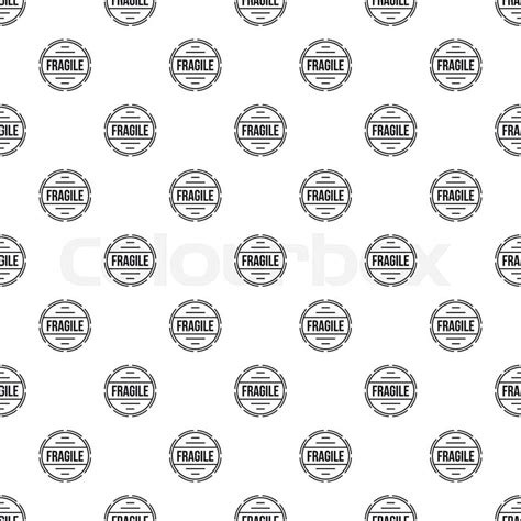 Fragile Pattern Seamless Vector Repeat Geometric For Any Web Colourbox