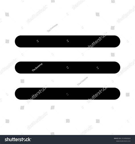 Menu Bar Vector Icon Which Suitable Stock Vector Royalty Free Shutterstock