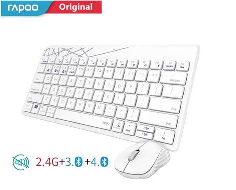 Rapoo Multi Mode Silent Wireless Keyboard Mouse Co Grandado