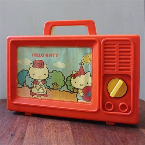 Hello Kitty Tv Vintage 1980s Sanrio Scrolling Toy Etsy Hello