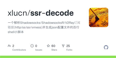Github Xlucn Ssr Decode Shadowsocks Shadowsocksr V Ray Ss Ssr Vmess Json