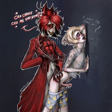 Rule 34 2boys 2male Alastor Hazbin Hotel Blonde Femboy Brat Bratty