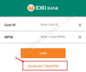 IDBI Mobile Banking Registration Process Step By Step AllDigitalTricks