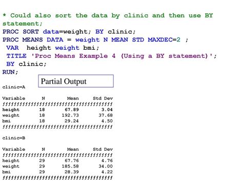 Lesson 3 Overview Descriptive Procedures Controlling Sas Output Ppt Download