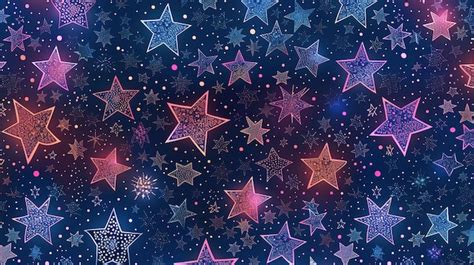 Star Pattern Wallpaper Premium Ai Generated Image