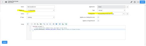 Solved How To Hide Variable Set Servicenow Community