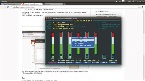 Sound Not Working In Ubuntu 1404 Ask Ubuntu