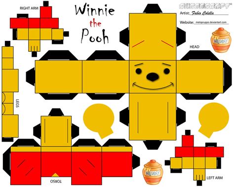 Winnie The Pooh Cubeecraft By Melopruppo On Deviantart