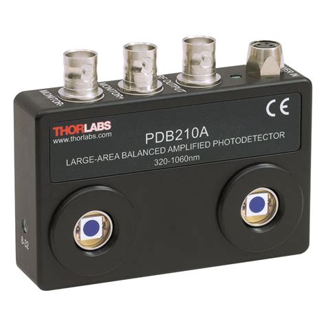 Thorlabs Pdb210a Large Area Balanced Photodetector Si 320 1060 Nm