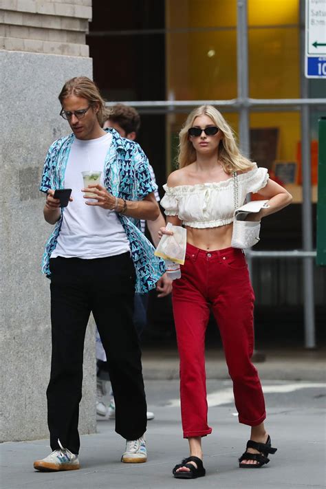 Tom Daly Elsa Elsa Hosk And Tom Daly Arrives At Their Apartment In